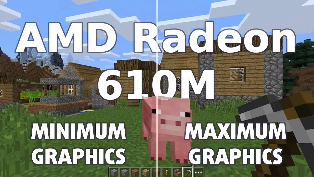 🎮 AMD Radeon 610М - Minecraft gameplay benchmarks (1080p) - YouTube