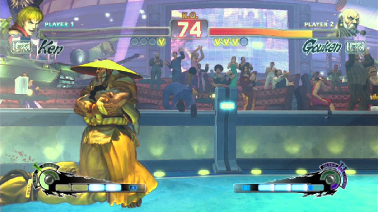 Yellow match USF4 Ken VS Gouken - YouTube