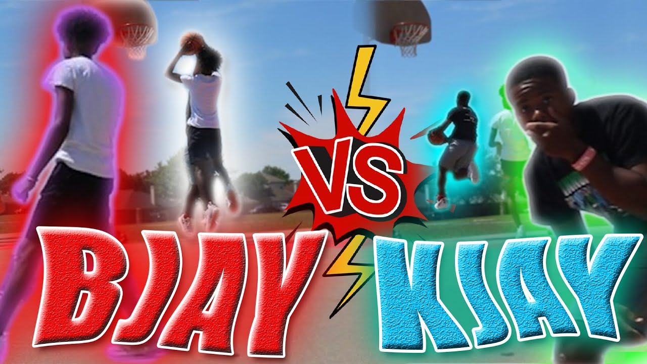 BJAY GOES OFF!!! KJAY vs. BJAY (1v1 Basketball IRL) - YouTube