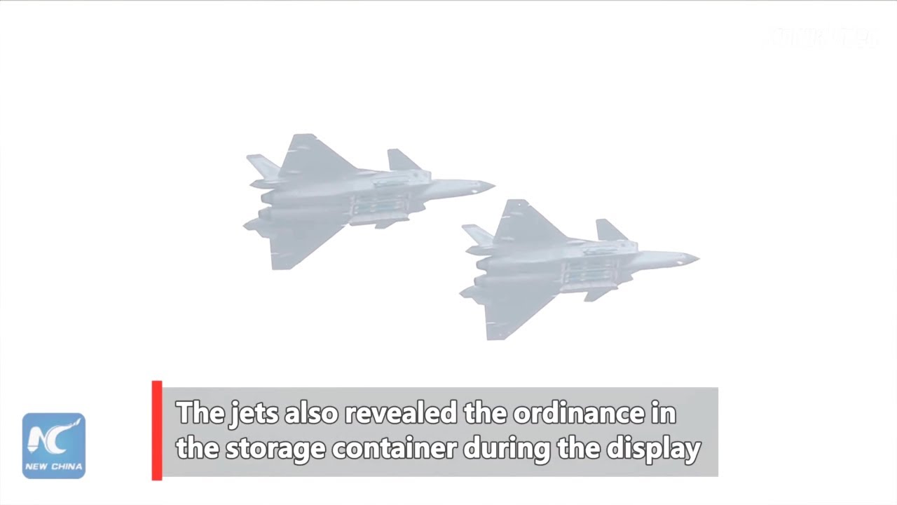 New China TV - J-20 Stealth Fighters Opening Of Internal Weapons Bays ...
