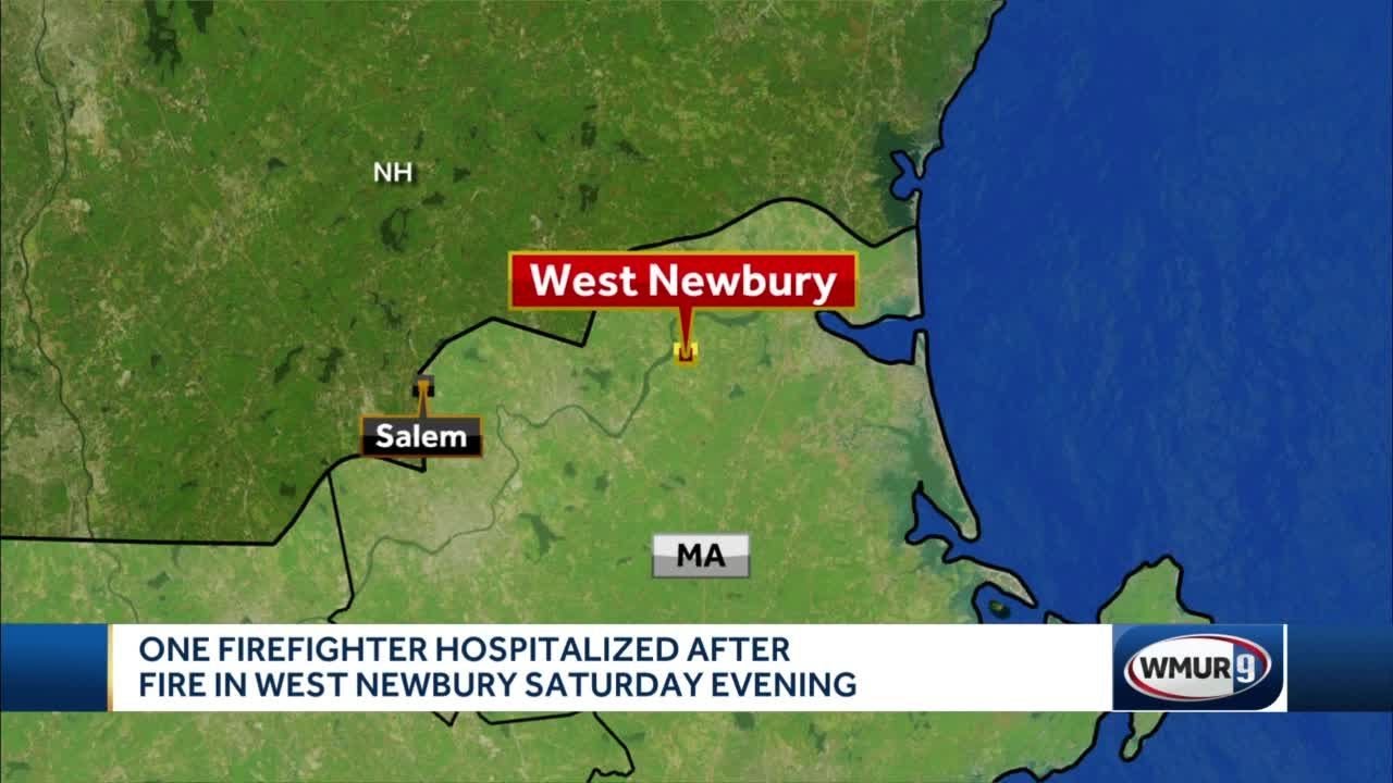 One firefighter hospitalized after major fire in West Newbury, Mass ...