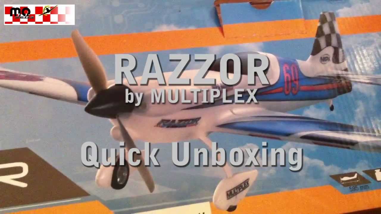 Multiplex Razzor RR - Quick Box Rewiev - YouTube