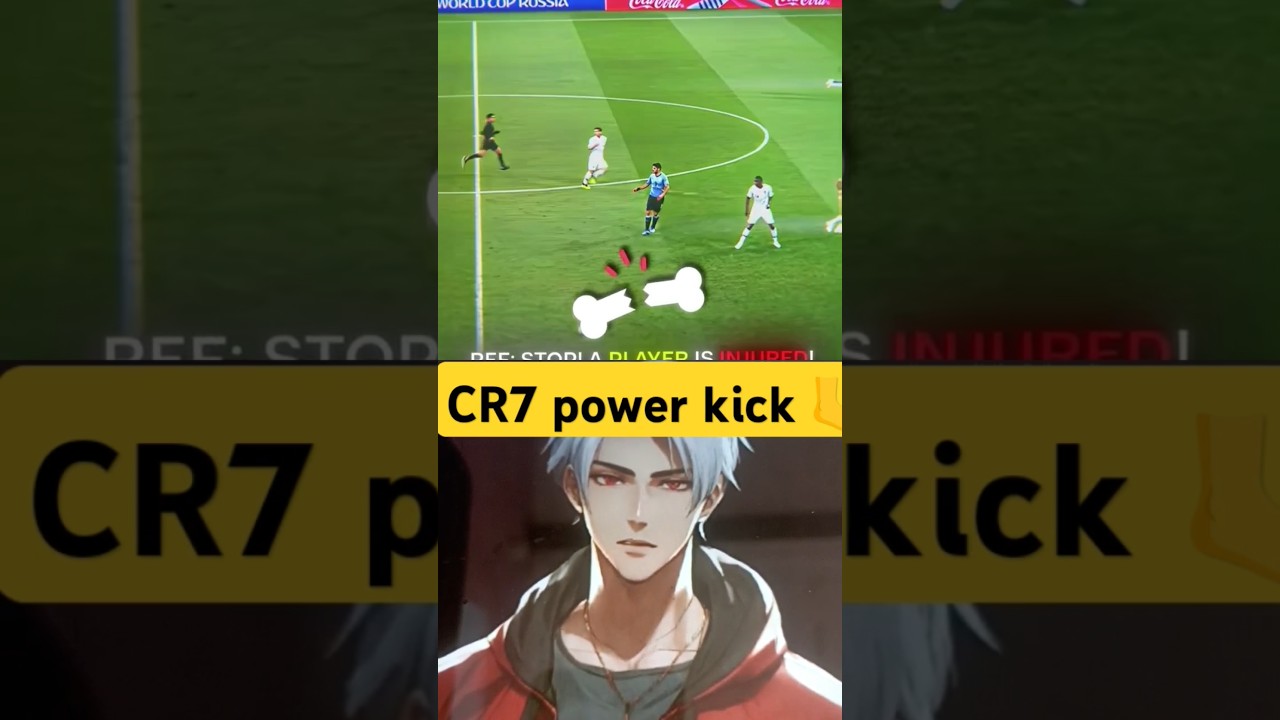 CR7 power kick 🦵 // Ronaldo power full kich break bone #ronaldo # ...