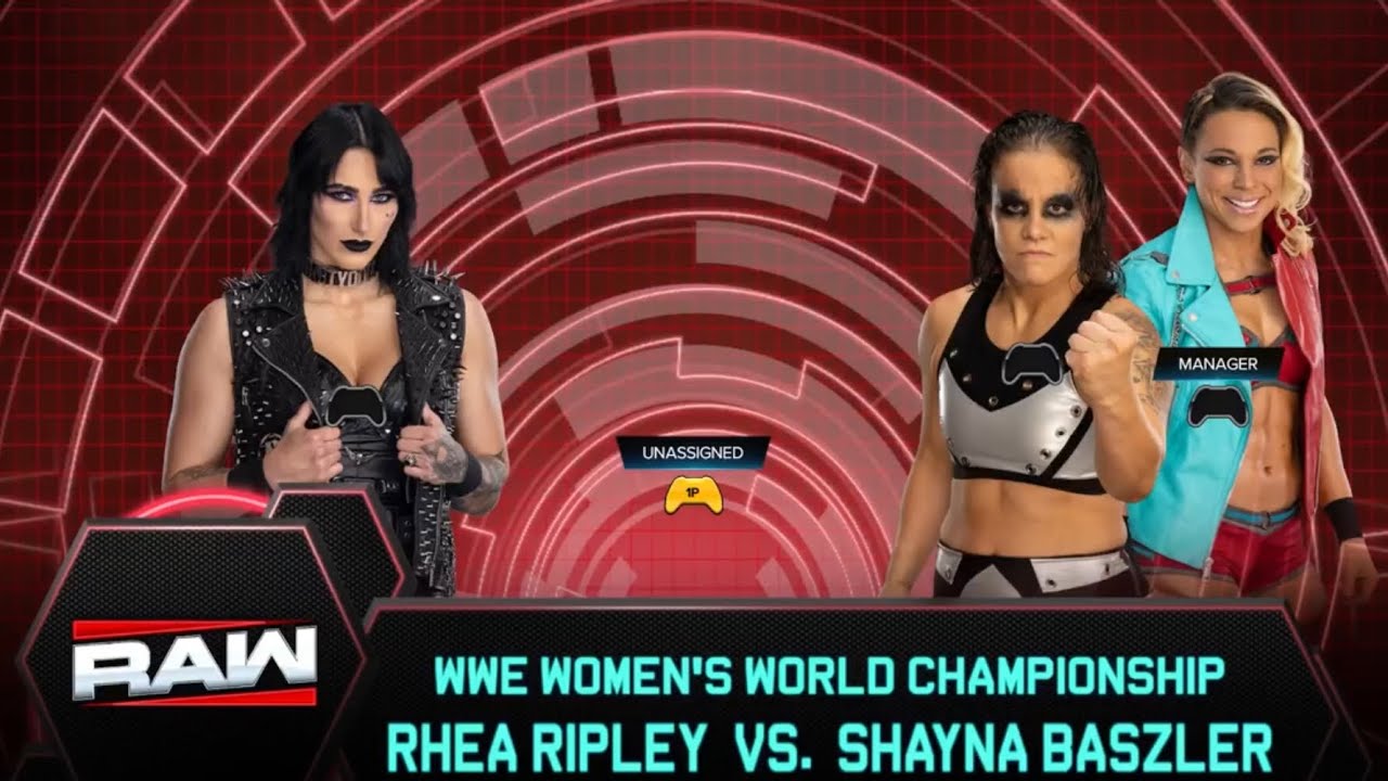 Rhea Ripley vs Shayna Baszler, World Women's Title: RAW MyUniverse ...