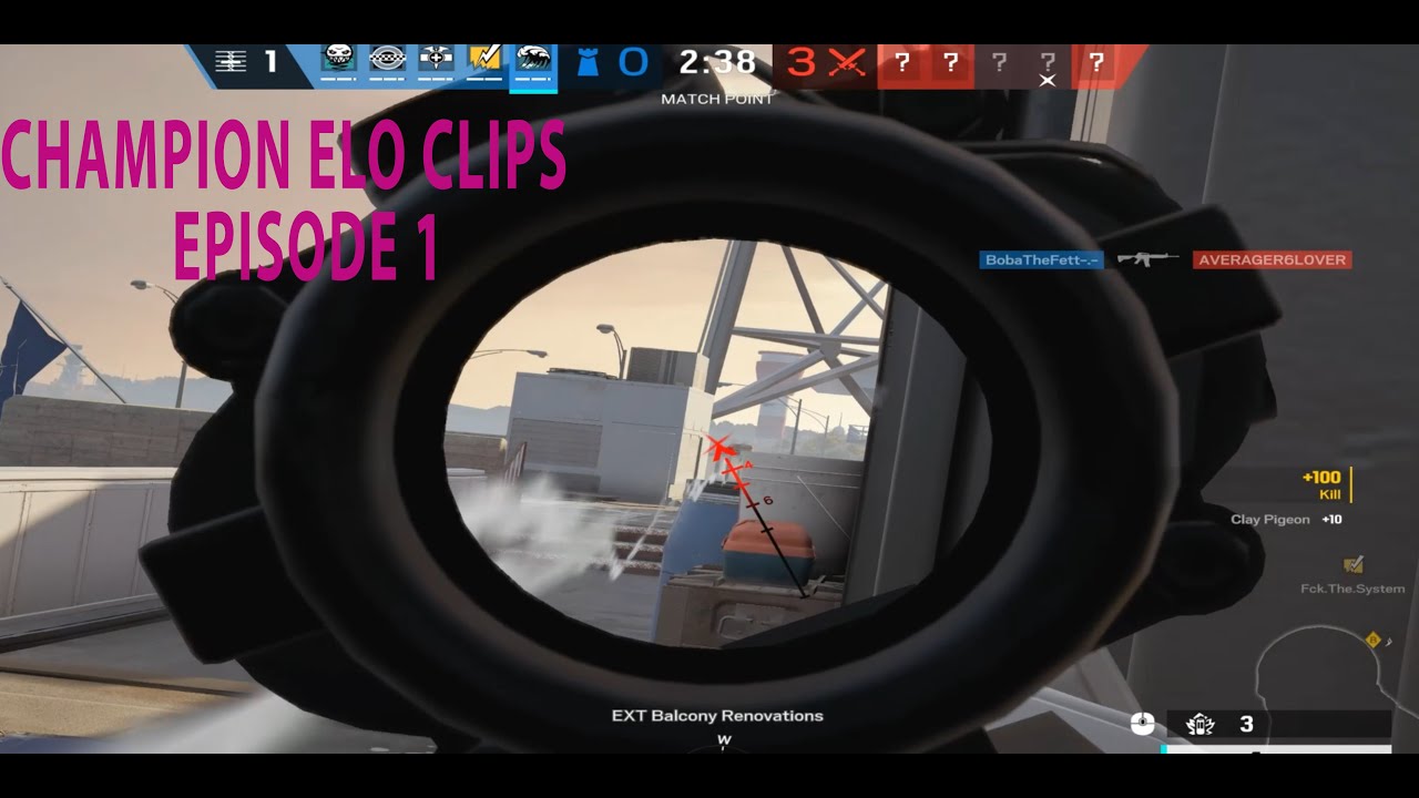RAINBOW SIX SIEGE CHAMPION ELO CLIPS PART 1 #rainbowsixsiege #gaming # ...