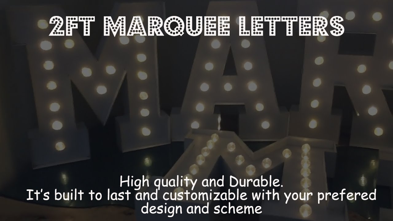 2ft Marquee Letters | Ideal for parties, weddings and other special ...