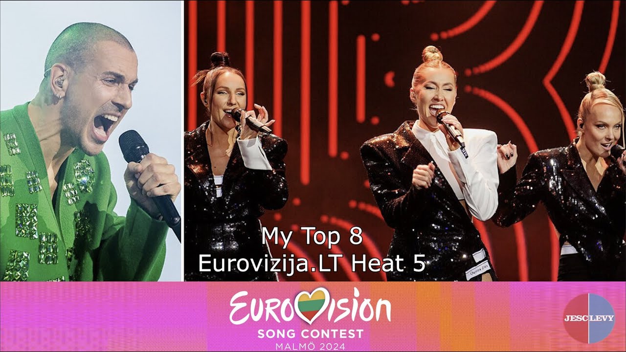 My Top 8 | Eurovizija.LT Heat 5 | Eurovision 2024 - YouTube