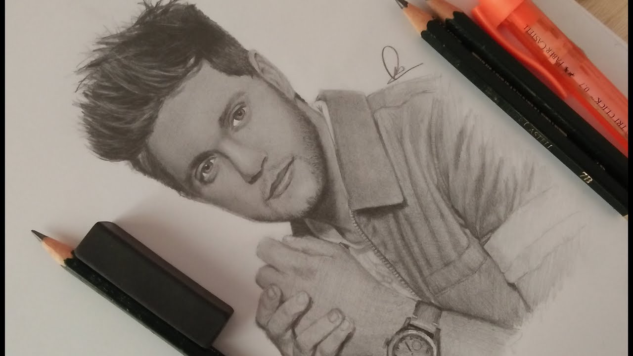 Drawing Niall Horan (Timelapse) | Obinart - YouTube