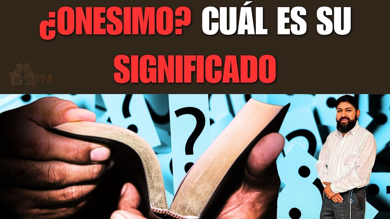 Onesimo su SIGNIFICADO y Servicio para Filemón - Juan Suaste - YouTube