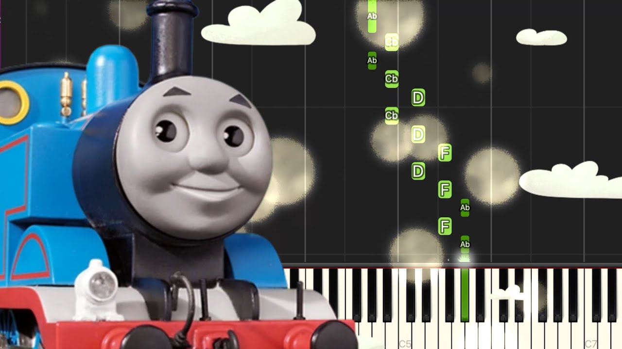 Thomas the Tank Engine Theme Song - Piano Tutorial - YouTube