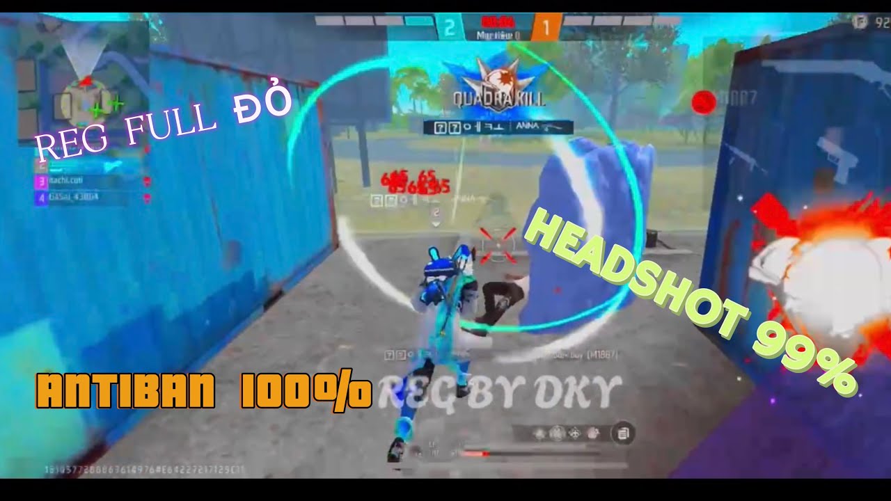 REG FF OB45🇻🇳Share reg full đỏ 99%🔫 Fix rung Fix lố tâm Kéo tâm bám mũ ...