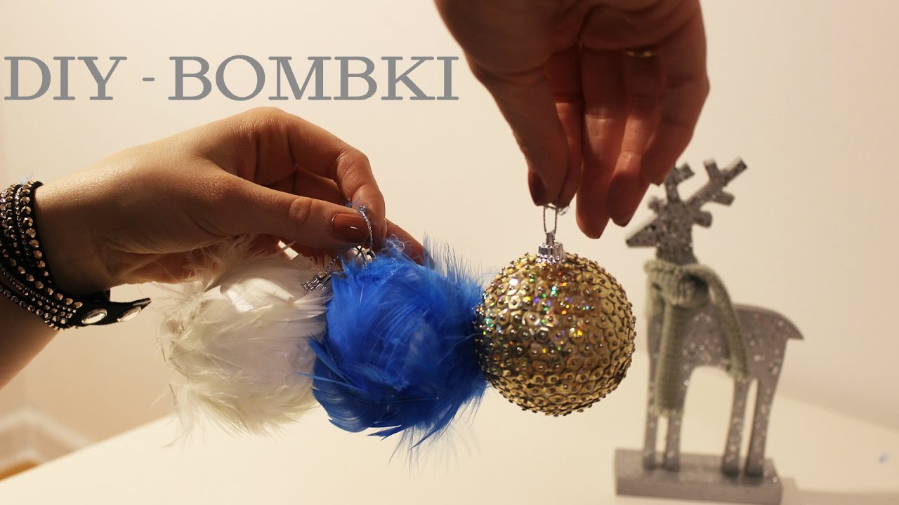 DIY - BOMBKI Z CEKINAMI, PIÓRKAMI - YouTube