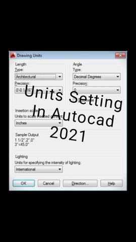 Unit setting in autocad #autocad #viralvideo - YouTube