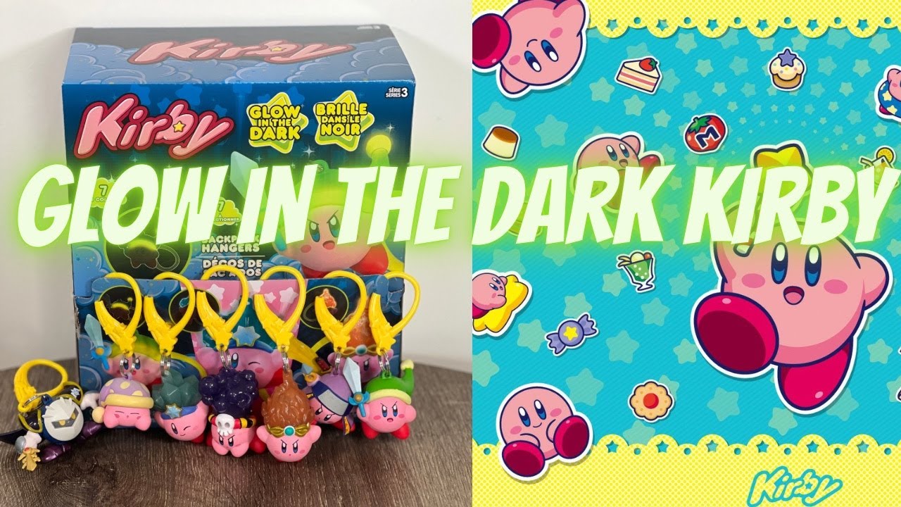 Glow in the Dark Kirby Backpack Hangers Unboxing Review (Collect 6 + 1 ...