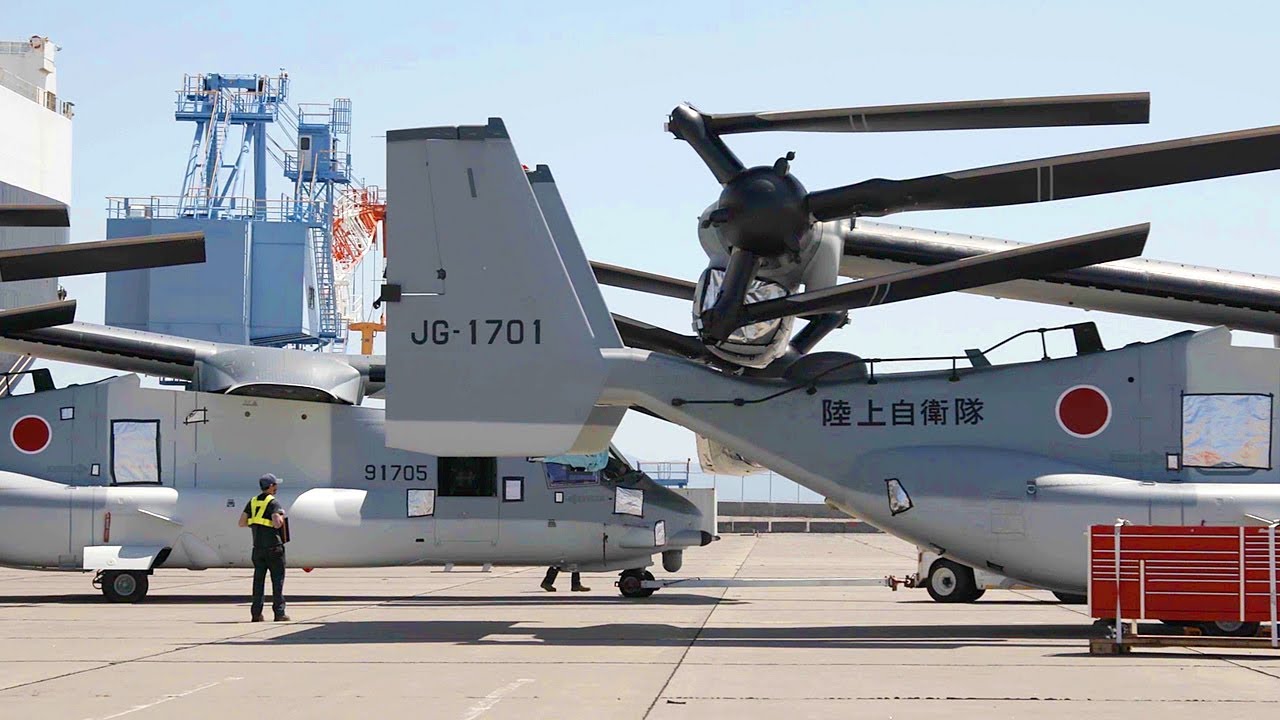 V-22 Ospreys For Japan Ground Self-Defense Force Units Arrive At Marine ...