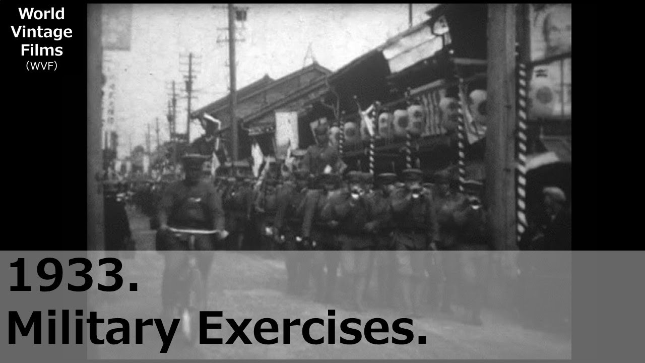1933.Japan.Army, military exercises.Military exercises.being conducted ...