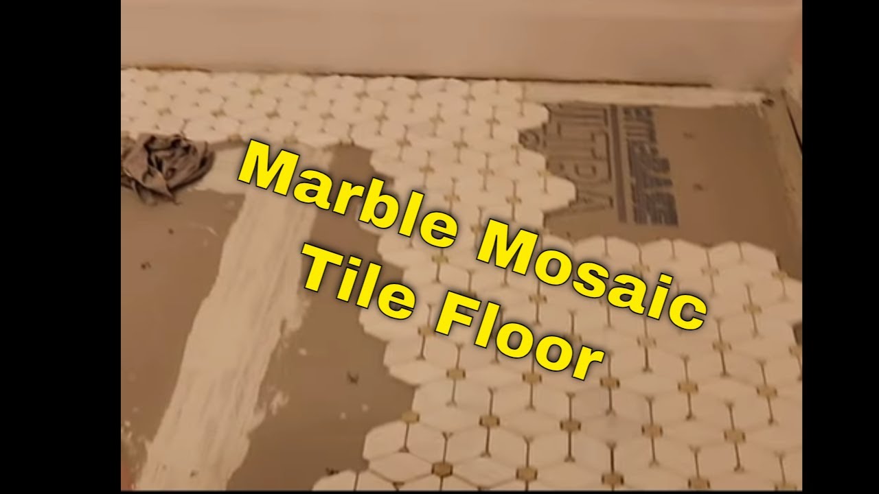 Marble Mosaic tile floor. - YouTube