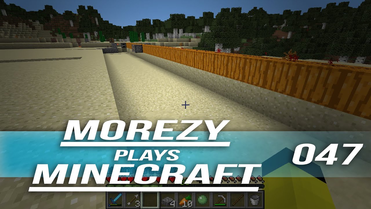 Morezy Plays Minecraft: Episode 47 'Automatic Sand Quarry' - YouTube