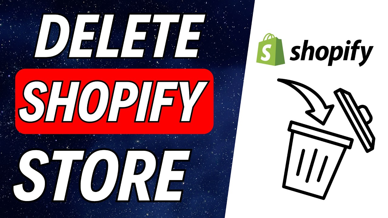 How To Delete Shopify Store - 2025 - YouTube