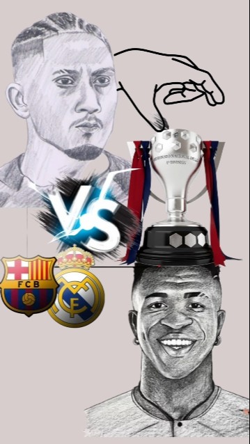 Raphinha vs vinicus|| my clasico's drawing|| who will score first ? # ...
