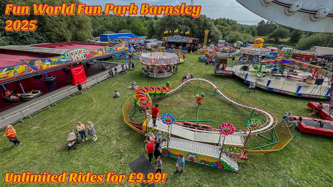 Fun World Fun Park Barnsley July 2025 - YouTube