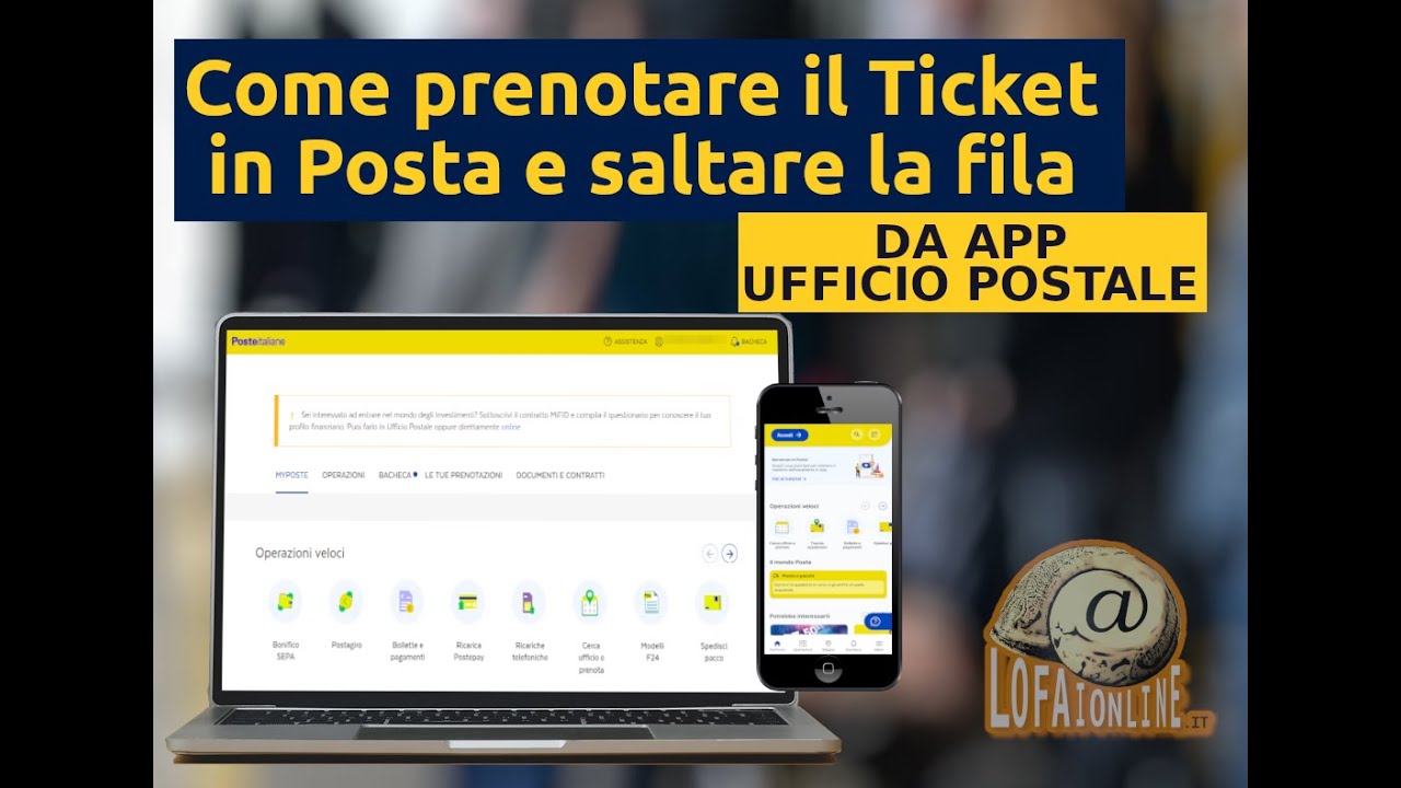 Come prenotare Ticket in posta da app Ufficio Postale e saltare la fila ...