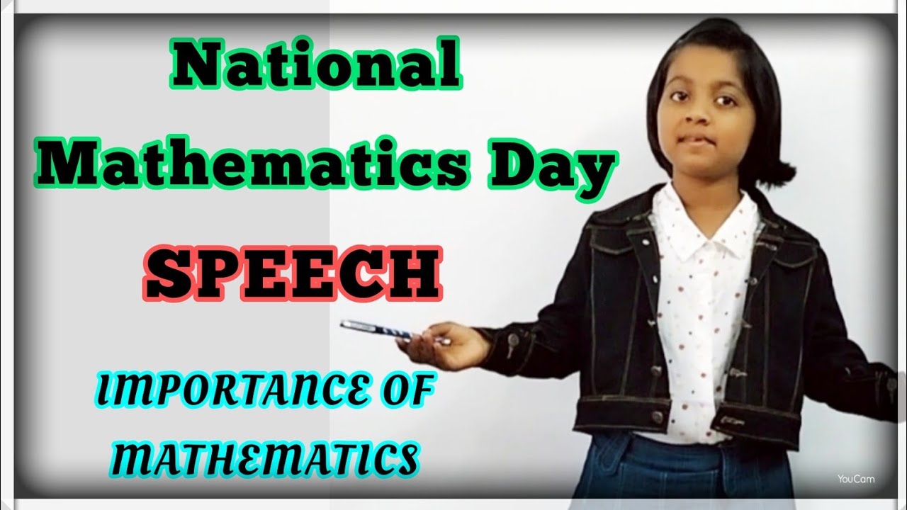 Mathematics Day Speech For Students| Importance of maths| with ...