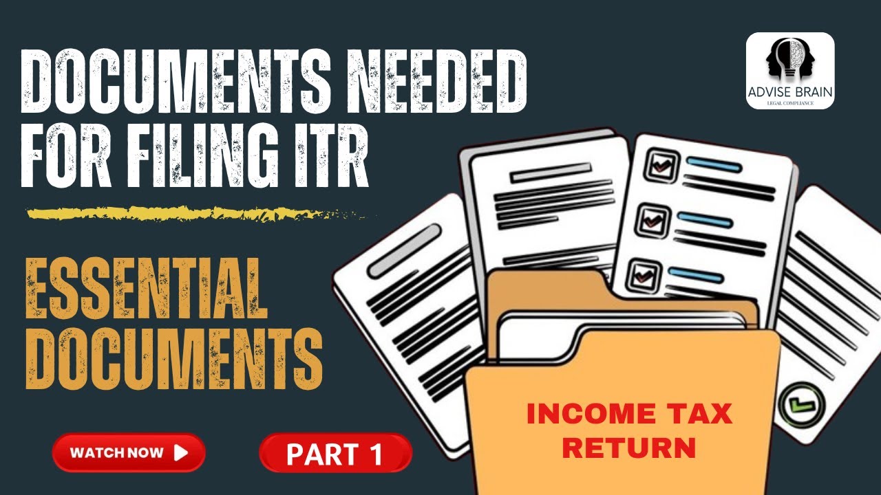 Documents Required for ITR Filing | ITR Documents Required List ...