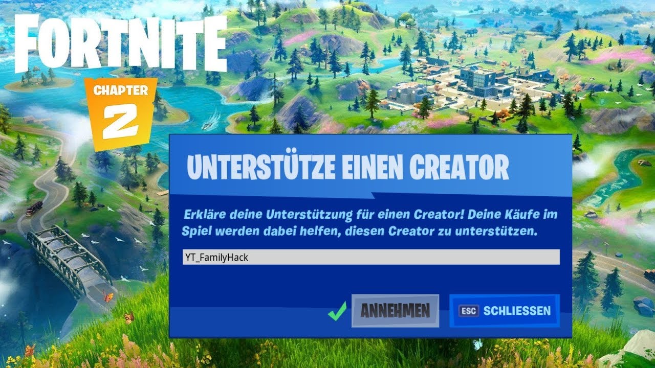 Creator Code von Epic Games erhalten - Danke an alle - Freitag 18 Uhr ...