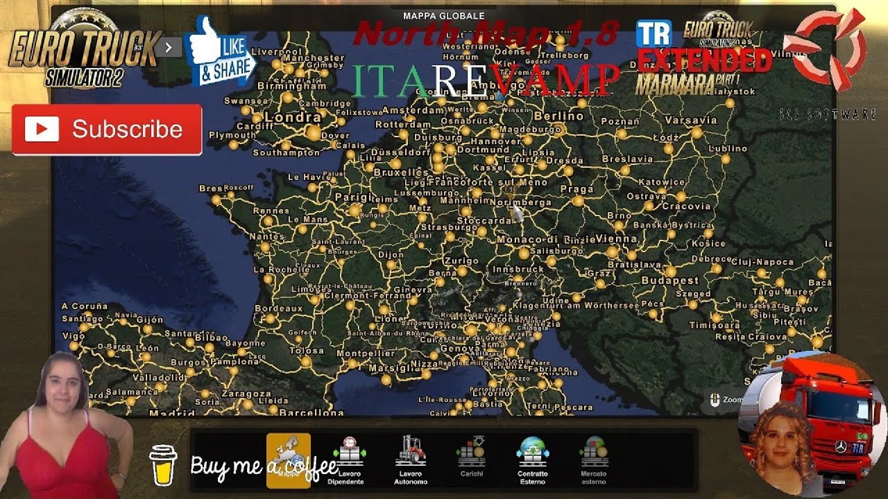 Euro Truck Simulator 2 (1.48) My Maps Installed Combination August 2023 ...