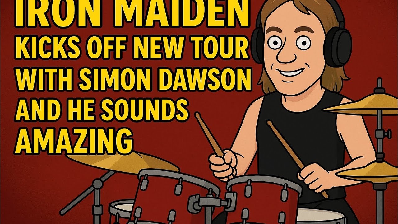 IRON Maiden Tour 2025 starts with new drummer Simon Dawson. - YouTube