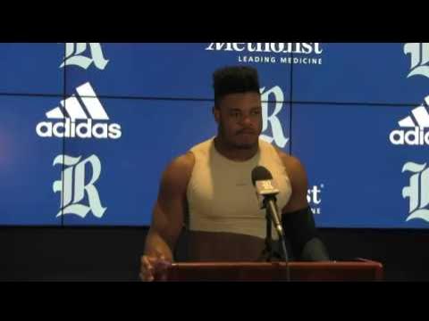 2017 Rice-Army postgame -- Emmanuel Ellerbee - YouTube