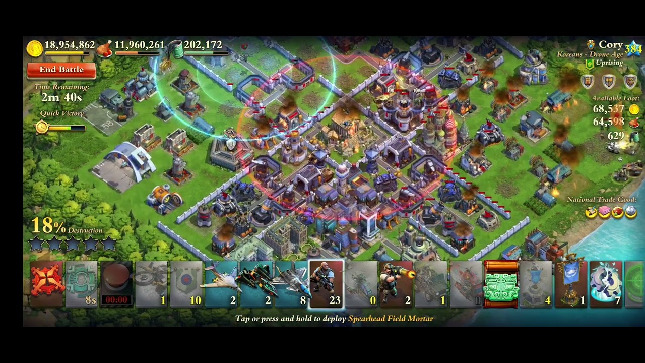 3D monsters Defense drone base, Inv Mortars + Inv Helis cleared with ...