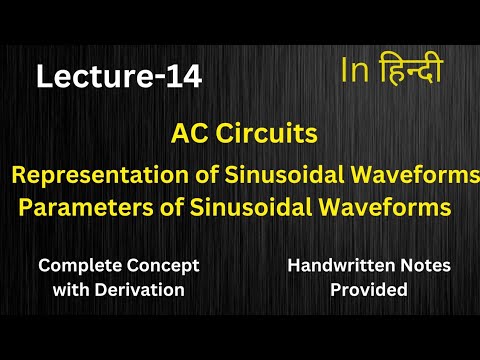 Representation and Parameters of Sinusoidal Waveforms | AC Circuits ...