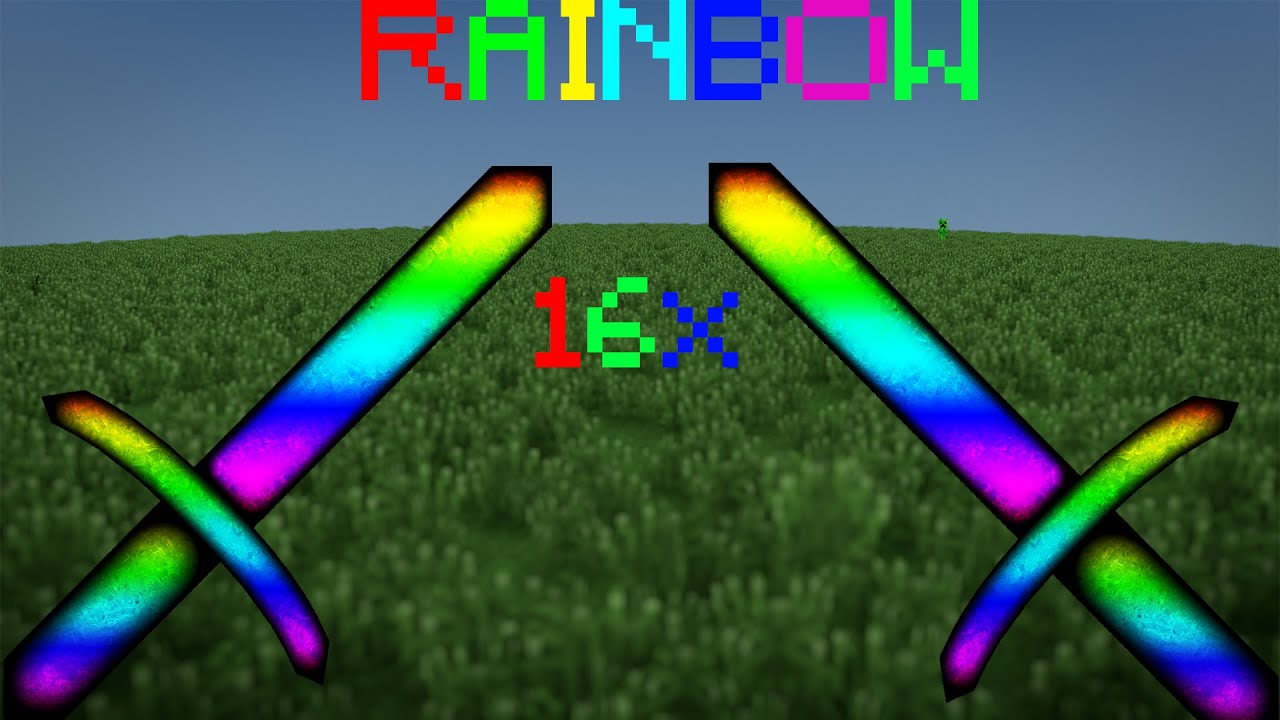 Best Rainbow 16x Pack (Animated) | Bedwars, Skywars & PVP - YouTube