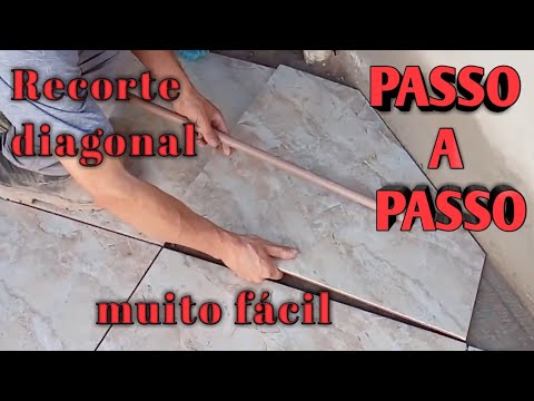 Recorte diagonal muito facil passo a passo - YouTube