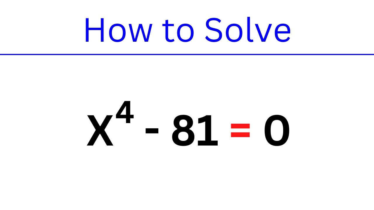 An Algebra Question | 3 Methods to Solve - YouTube