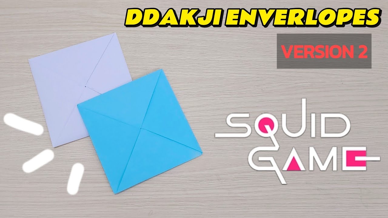 HOW TO MAKE AUTHENTIC SQUID GAME DDAKJI PAPER GAME - YouTube