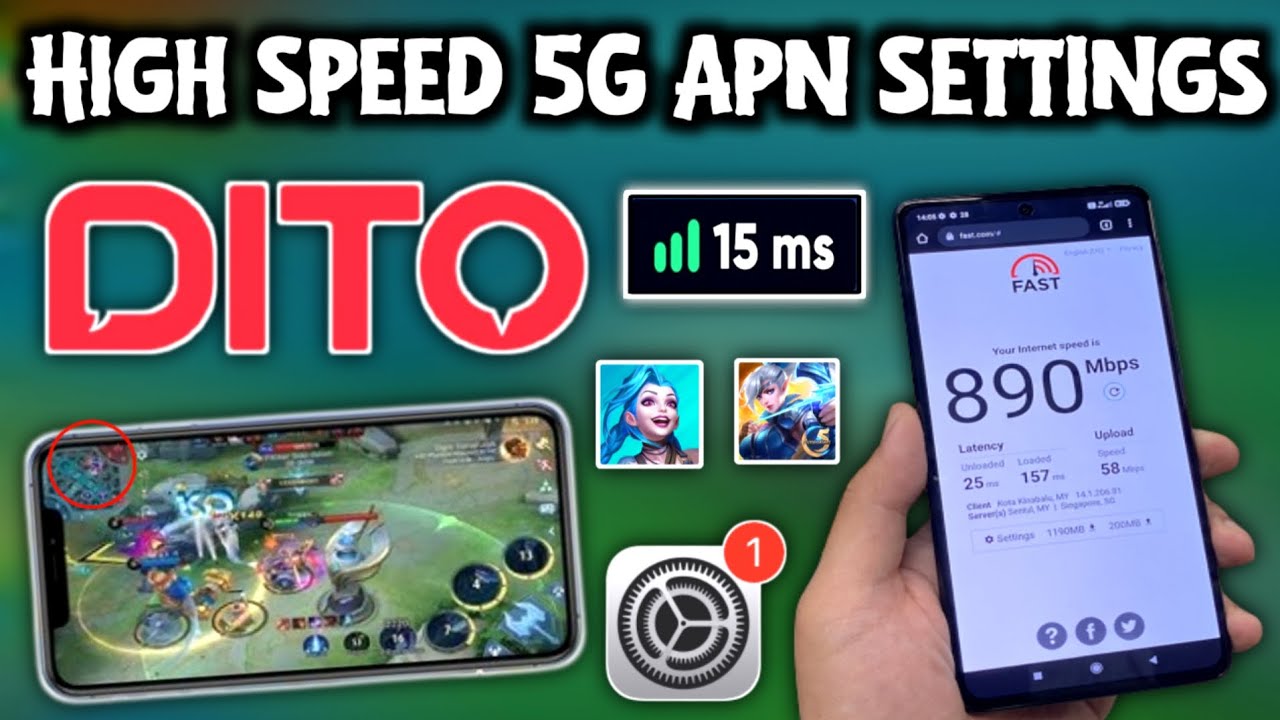 NEW DITO APN SETTINGS INCREASE INTERNET SPEED FOR ALL NETWORK - YouTube