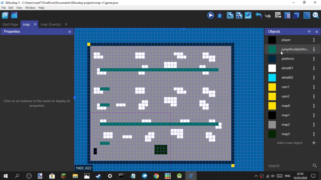 map system v1 gdevelop - YouTube