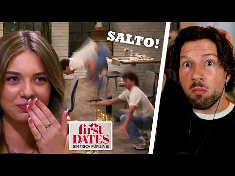 ER FLEXT SIE AN MIT EINEM SALTO!🤯 First Dates 💔