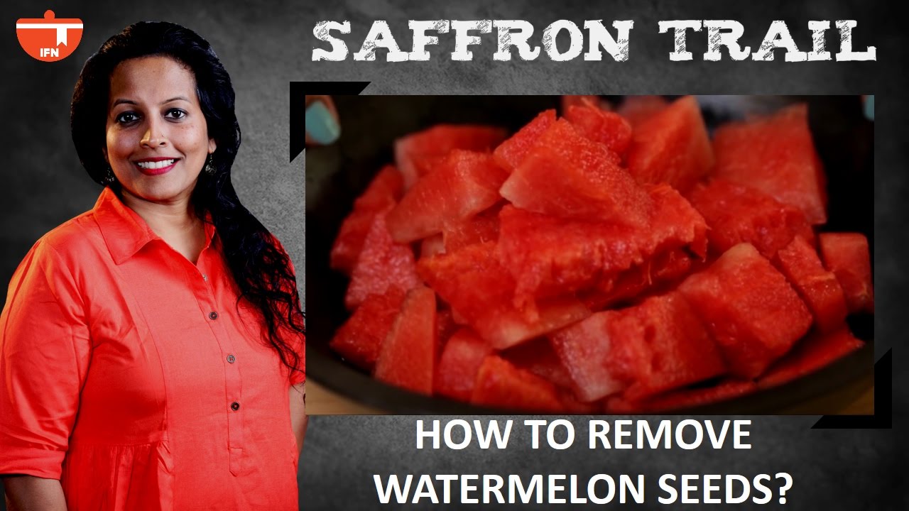 Saffron Trail Kitchen: How to Remove Watermelon Seeds - YouTube