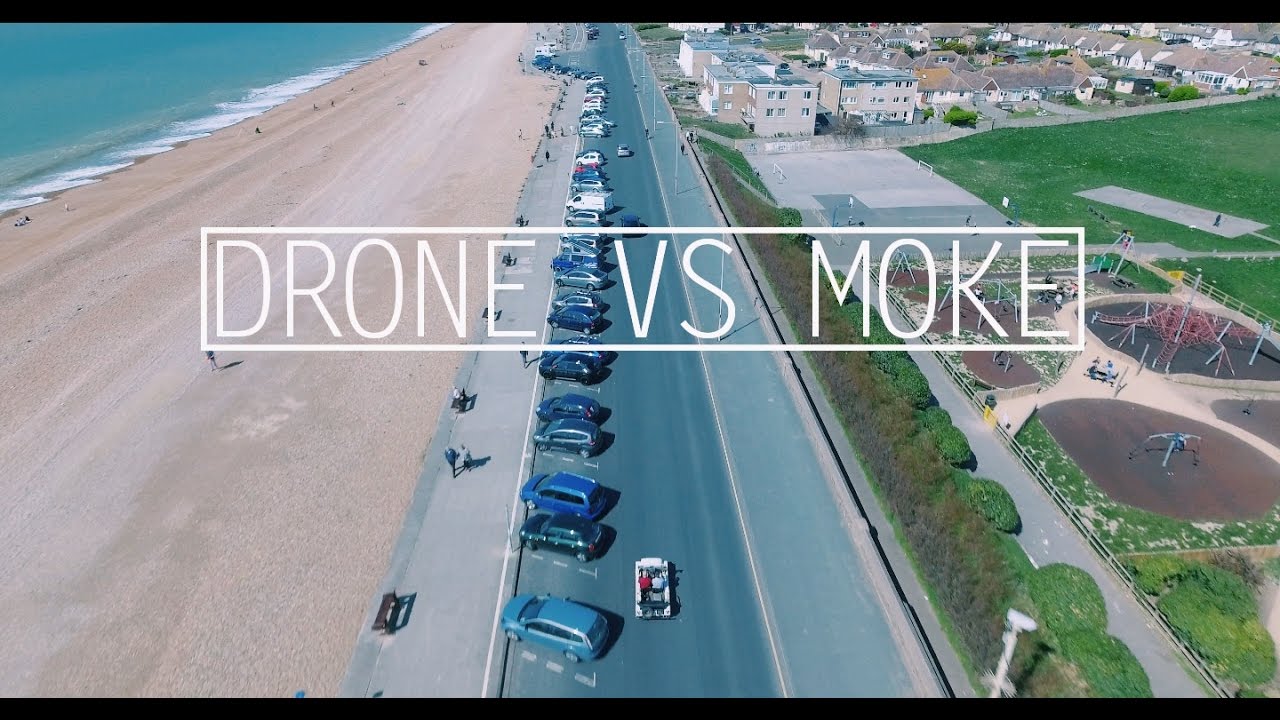 DRONE VS MINI MOKE RACE - YouTube