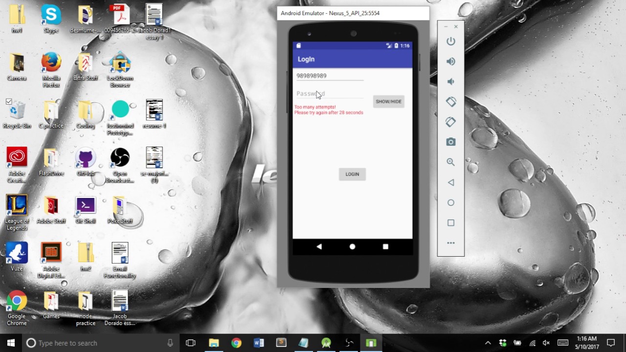 Android lab 1 - YouTube