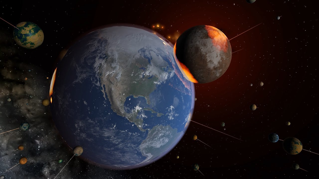 Earth vs. 1000 Moons - Universe Sandbox - YouTube