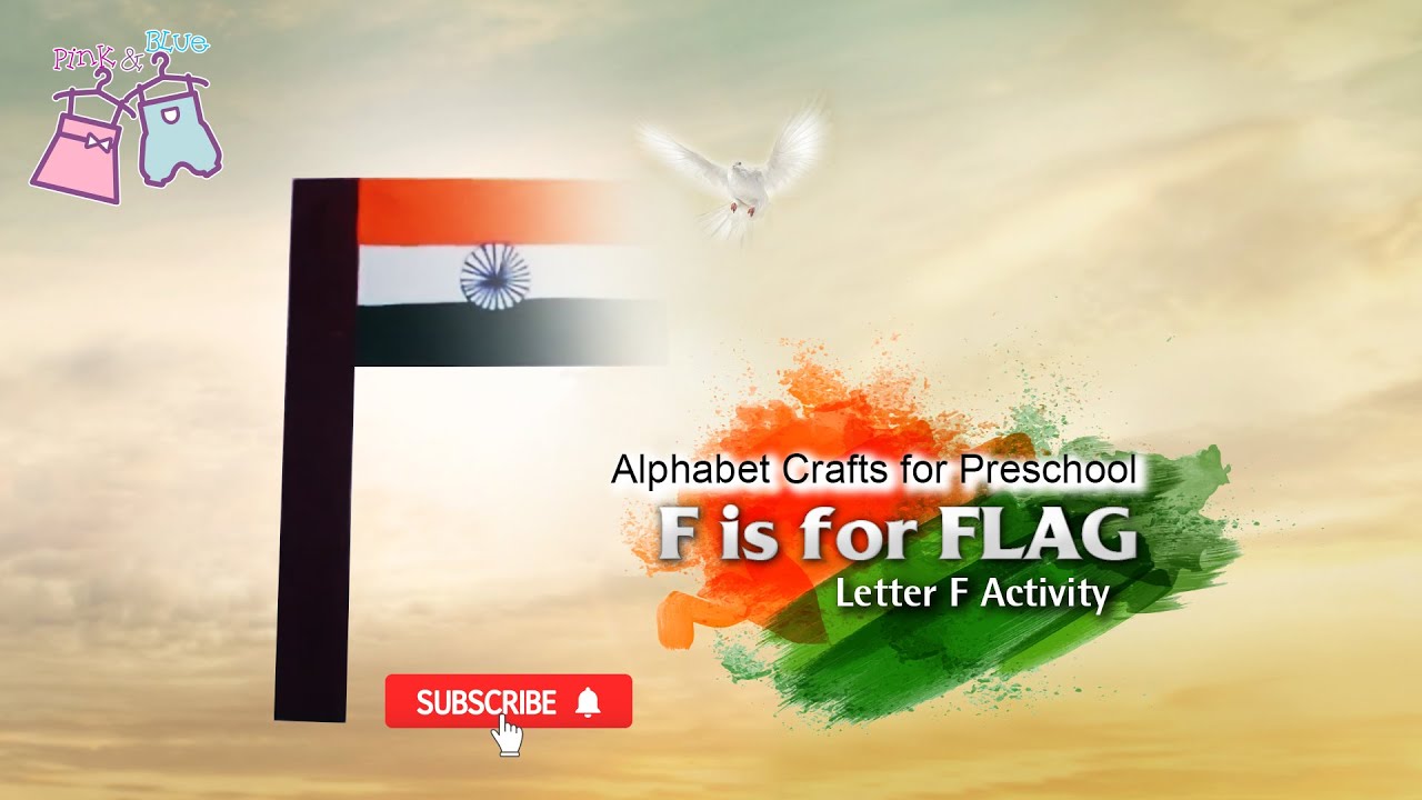 Alphabet Crafts for Preschool/ Letter F Activity / F is for Flag ...