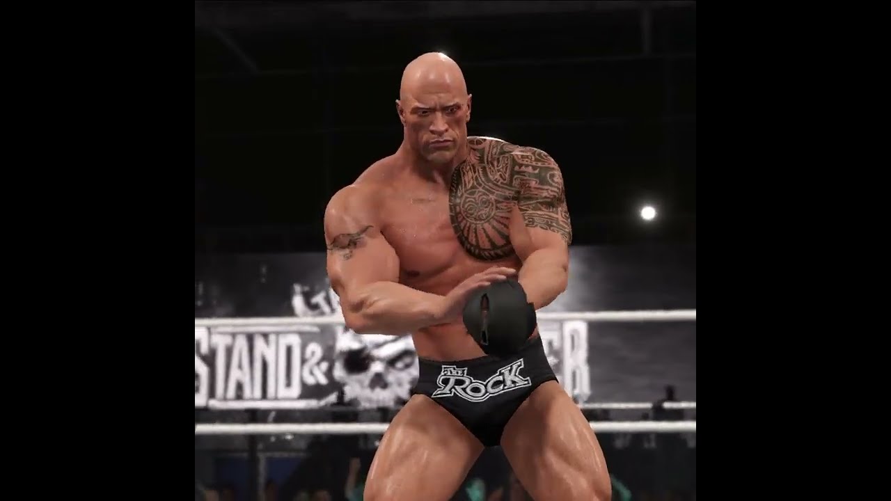 Rock VS Shasha Bank #video #viral #wwe 055 - YouTube
