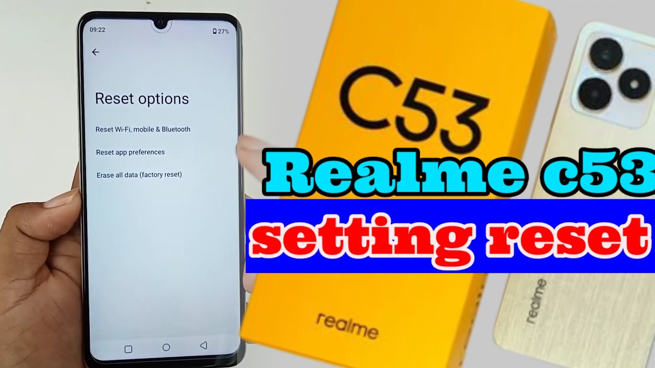 realme mobile setting reset, realme c53 setting reset - YouTube
