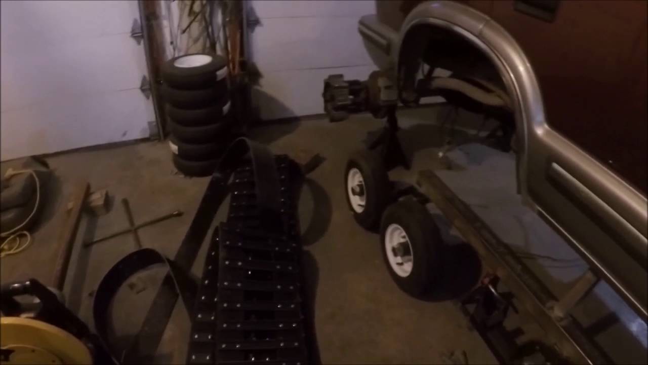 Custom Tracked Vehicle, Part 11 Track and Final Prep one side - YouTube