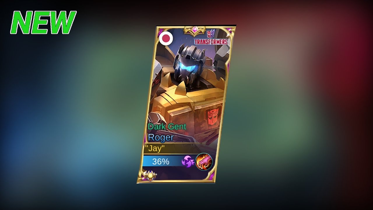 FEELS WEIRD USING THIS NEW ROGER SKIN | ROGER TRANSFORMER | MLBB ROGER ...